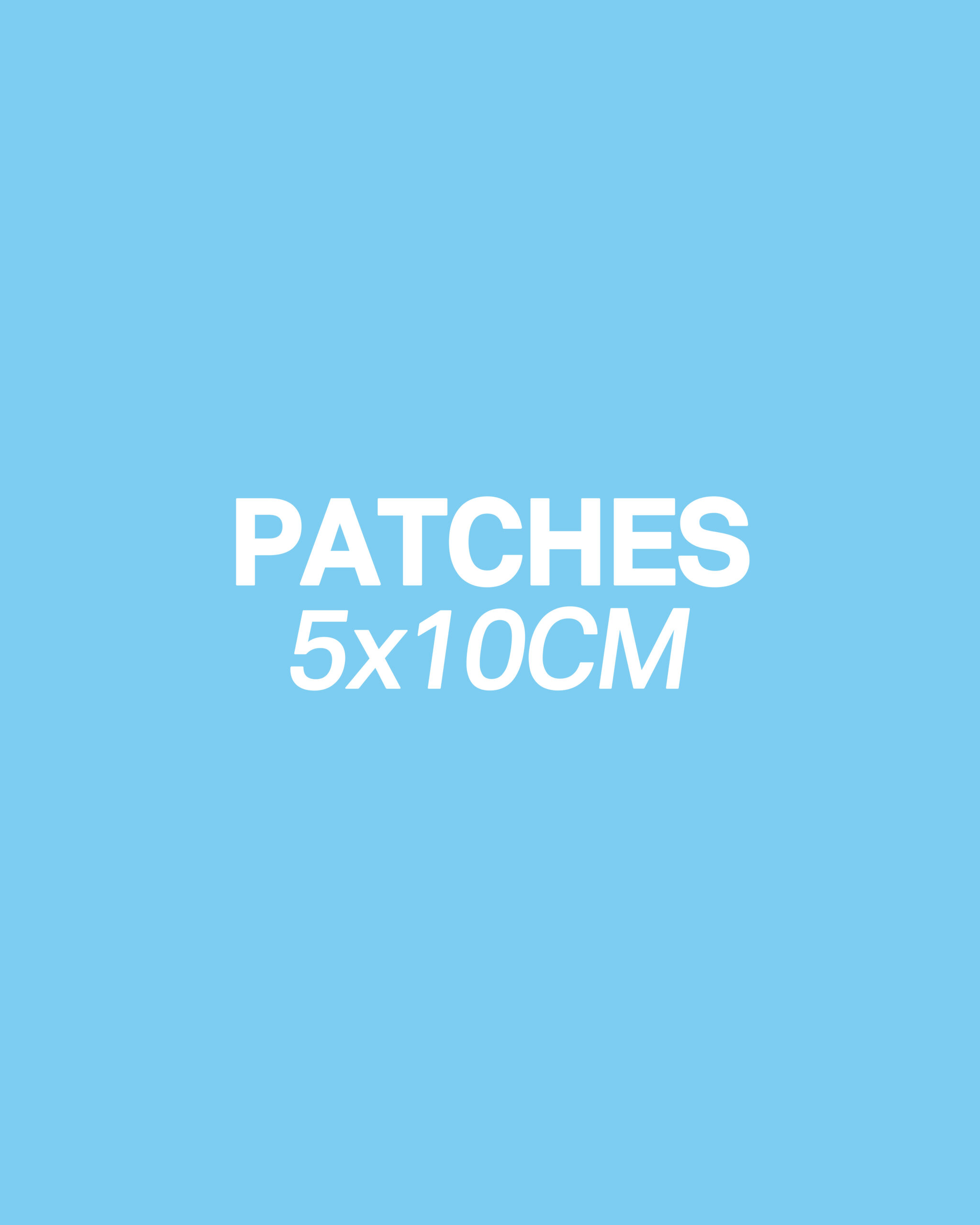 EMBROIDERED PATCHES 5x10cm - Producción de ropa personalizada en España ...